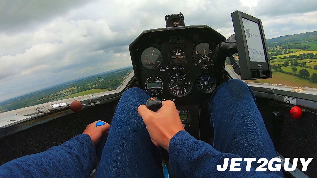 Astir takeoff and landing [Real time with GPWS callouts added] - YouTube