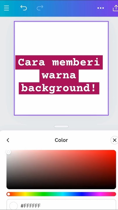 Cara memberi warna background #canva #shorts - YouTube