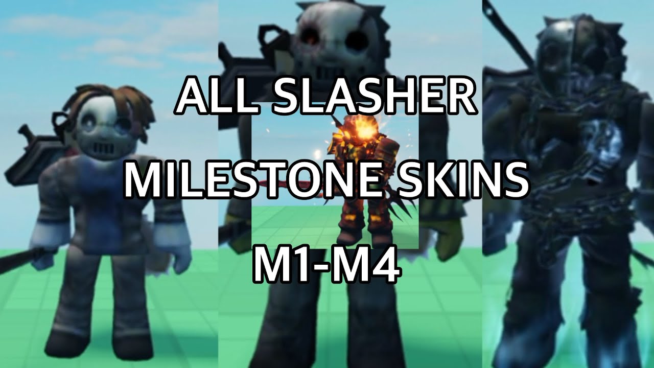 ALL SLASHER MILESTONE SKINS M1 - M4 | FORSAKEN | - YouTube