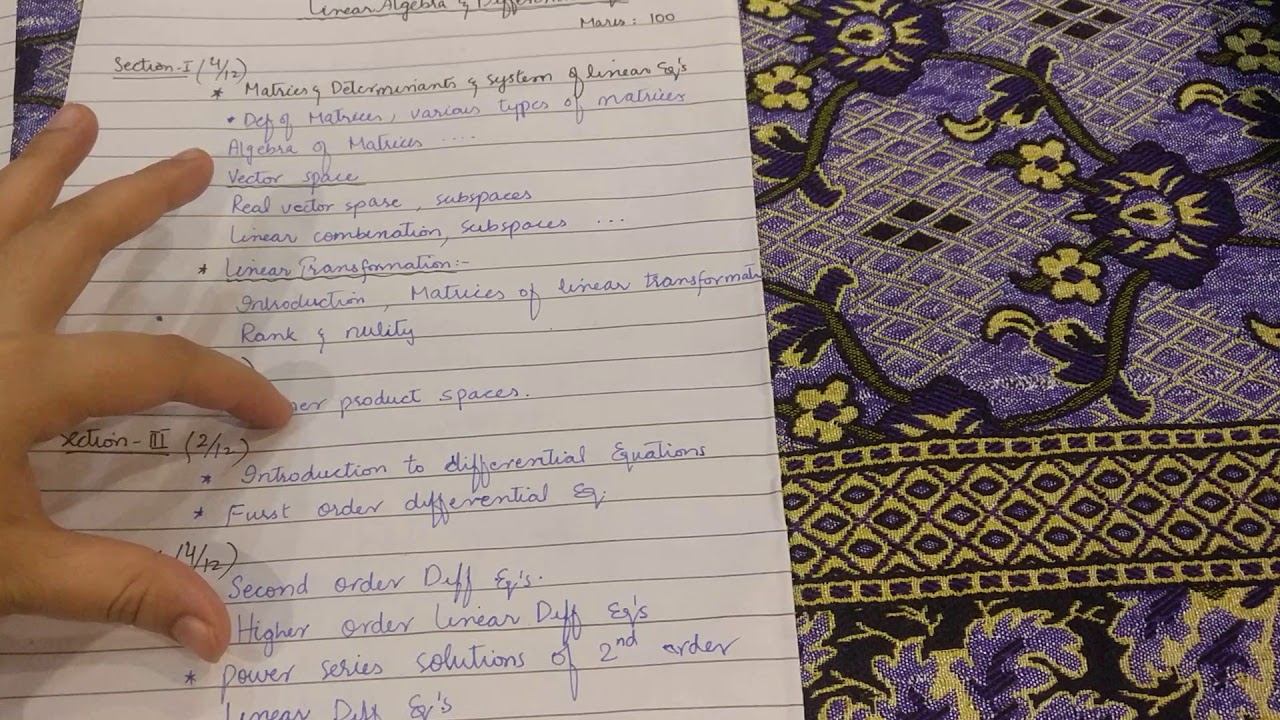 New Paper pattern for Bsc math course 2 paper A Punjab uni - YouTube