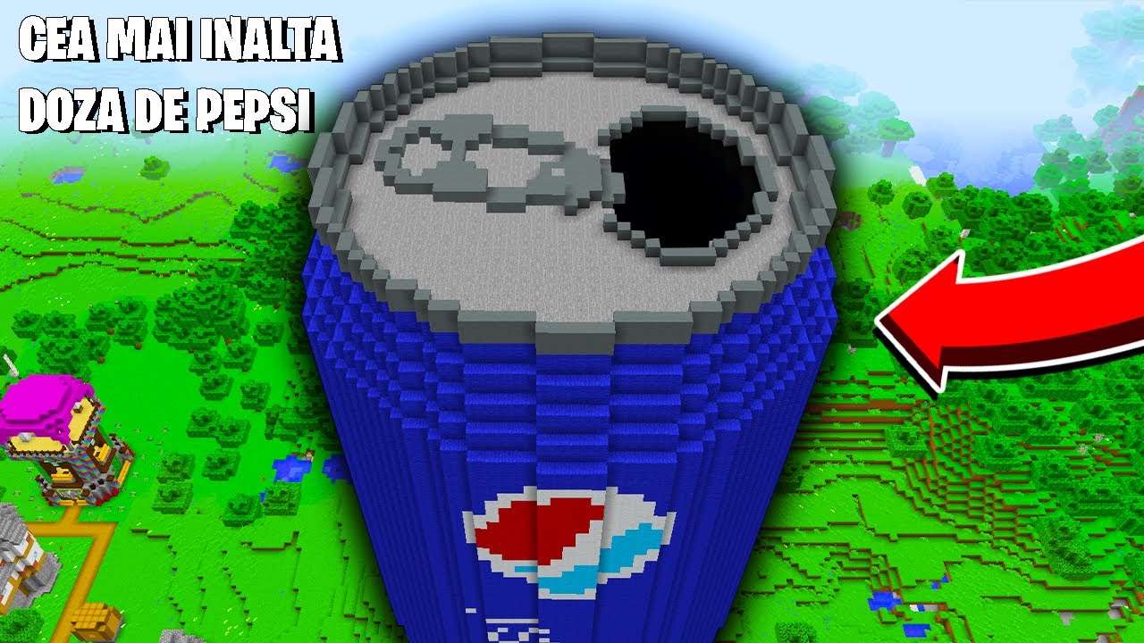 Am Gasit CEA MAI INALTA DOZA de PEPSI din MINECRAFT! *CE ARE INAUNTRU ...
