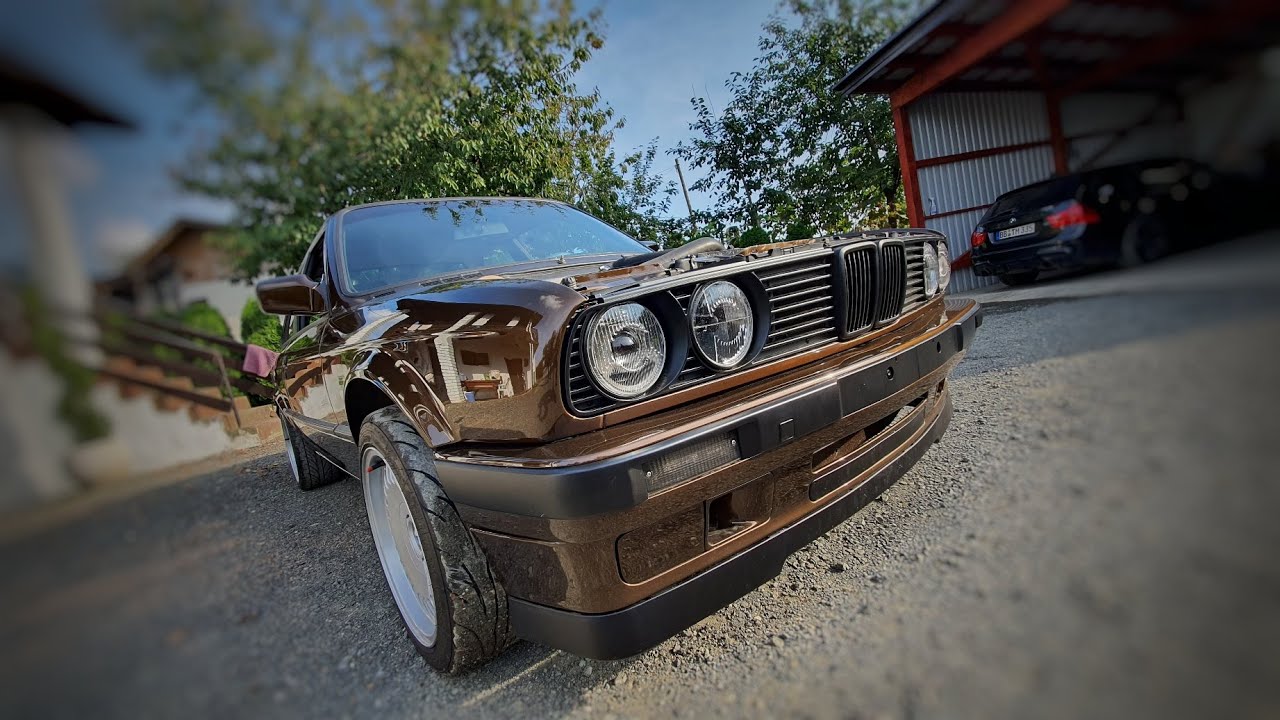 BMW E30 M20b27 reveal, 5 log conversion and brake upgrade - YouTube
