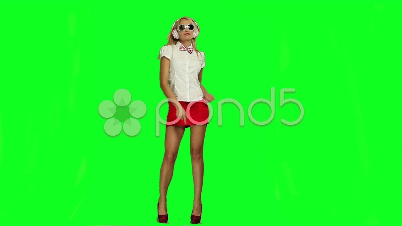 woman dancing girl greenscreen. Stock Footage - YouTube