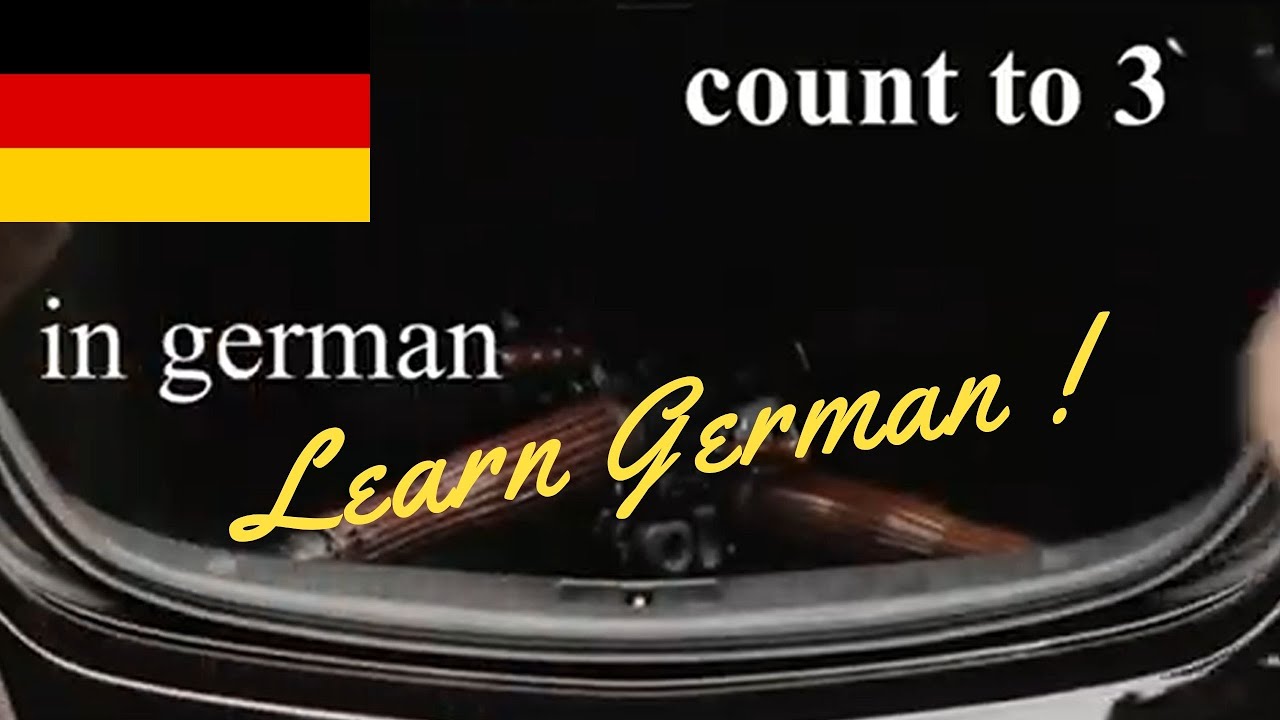Count to 3 in German - YouTube