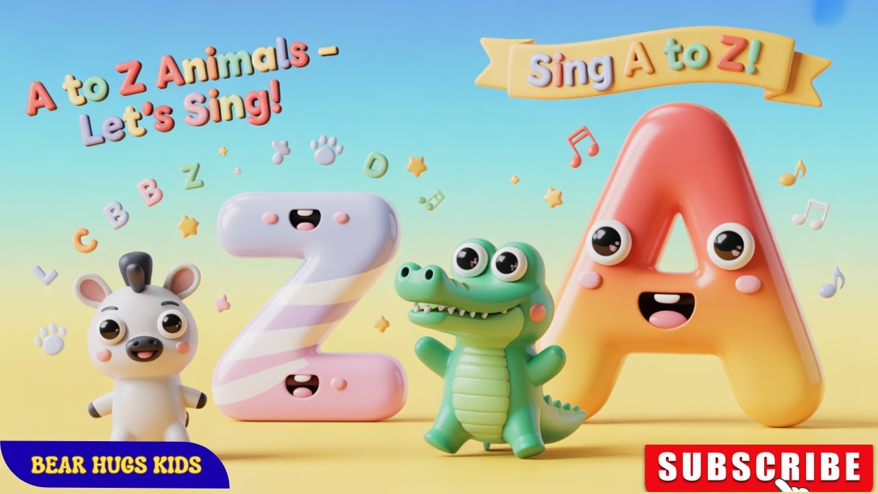 🐾 ABC Animal Parade! A to Z Alphabet Song for Kids Learn Animals ...