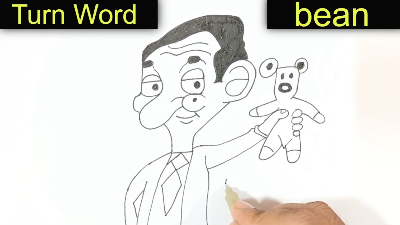 How to Draw Mr.Bean | Easy Drawing - YouTube