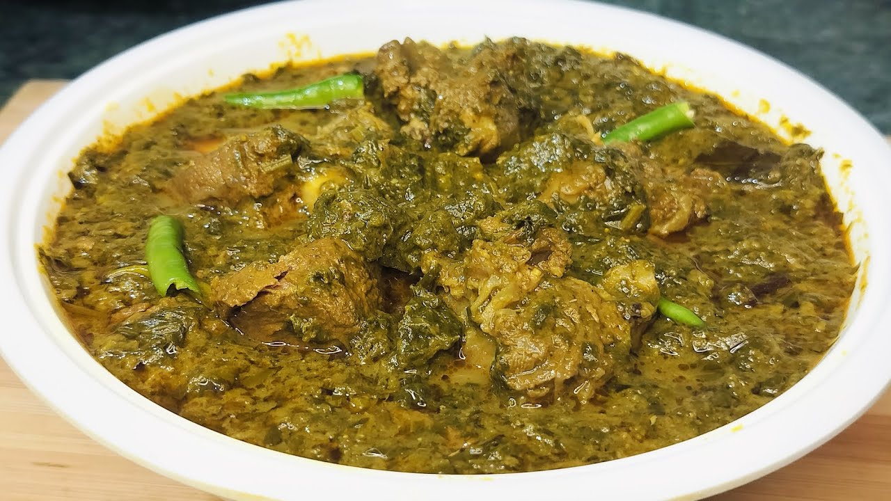 Saag Meat Recipe - Winter Special Saag Gosht Recipe - Muslim Style ...