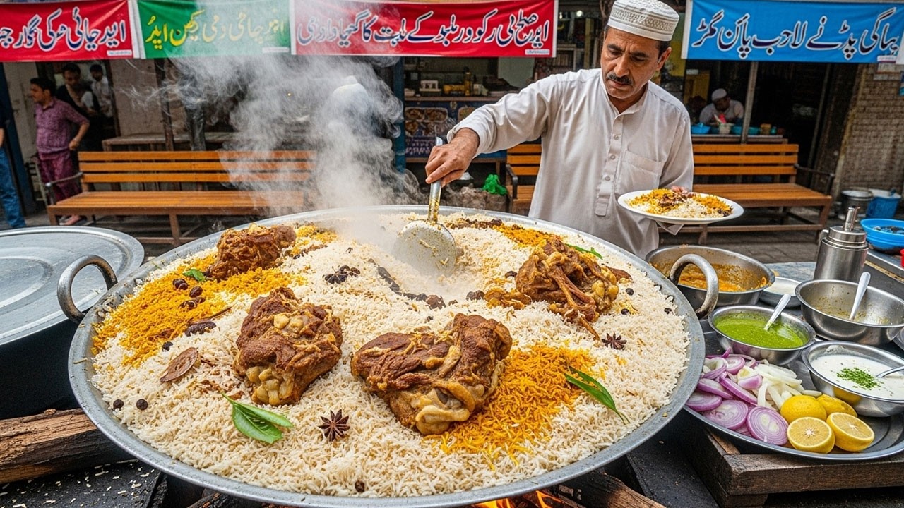Giant Mutton Mandi Rice Cooked 🔥 Hyderabadi Dumpukht Balochi Rice ...
