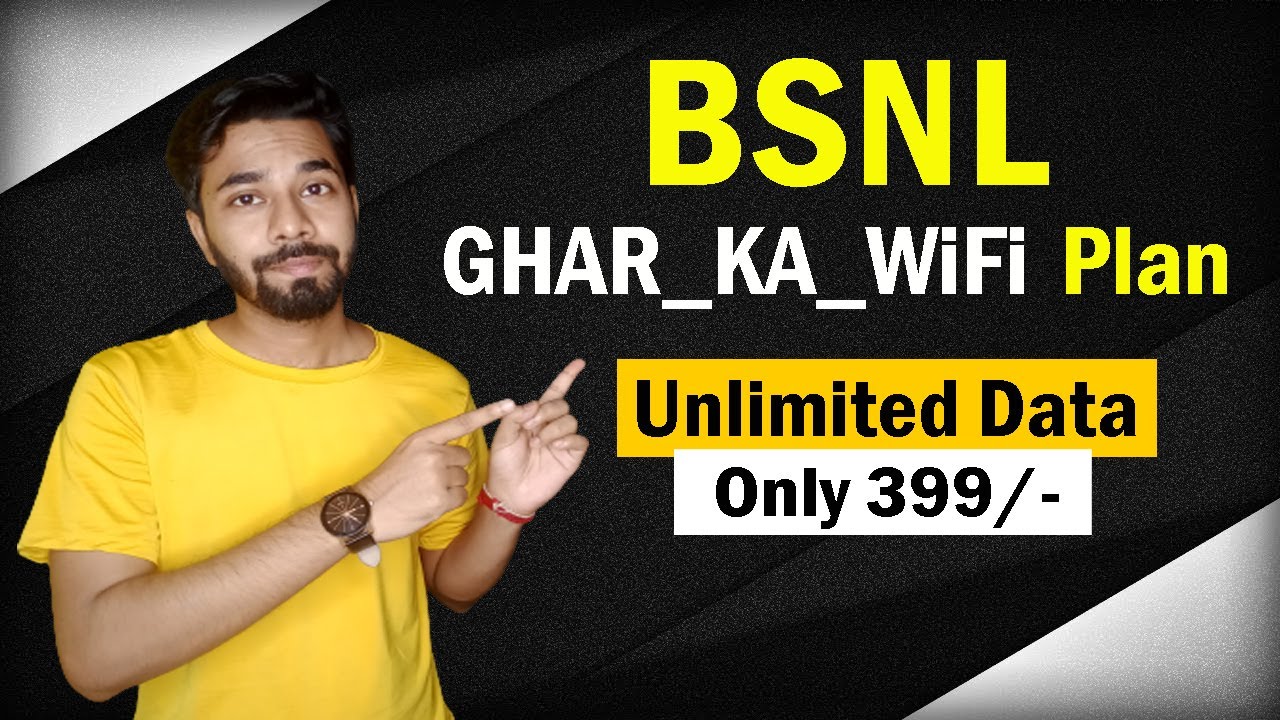 BSNL Launch Ghar_ka_WiFi Plan || Bsnl New Unlimited Data Plan || Bsnl ...