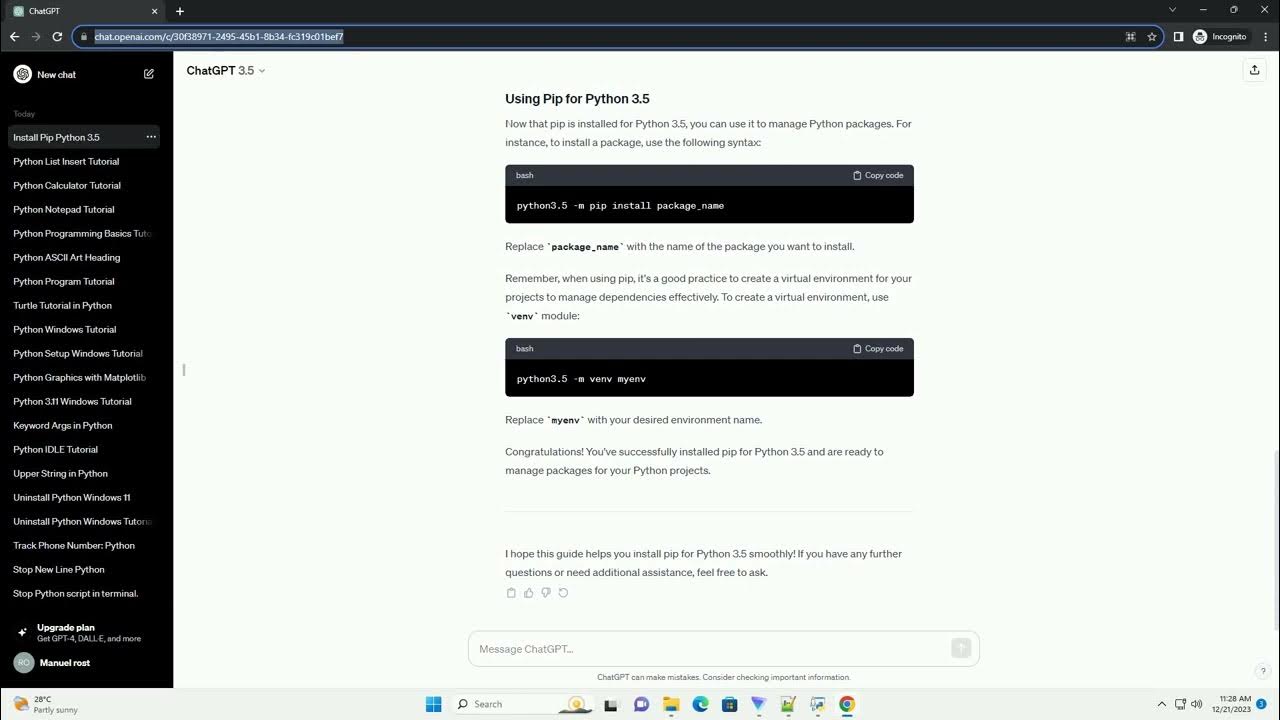 install pip for python 3 5 - YouTube