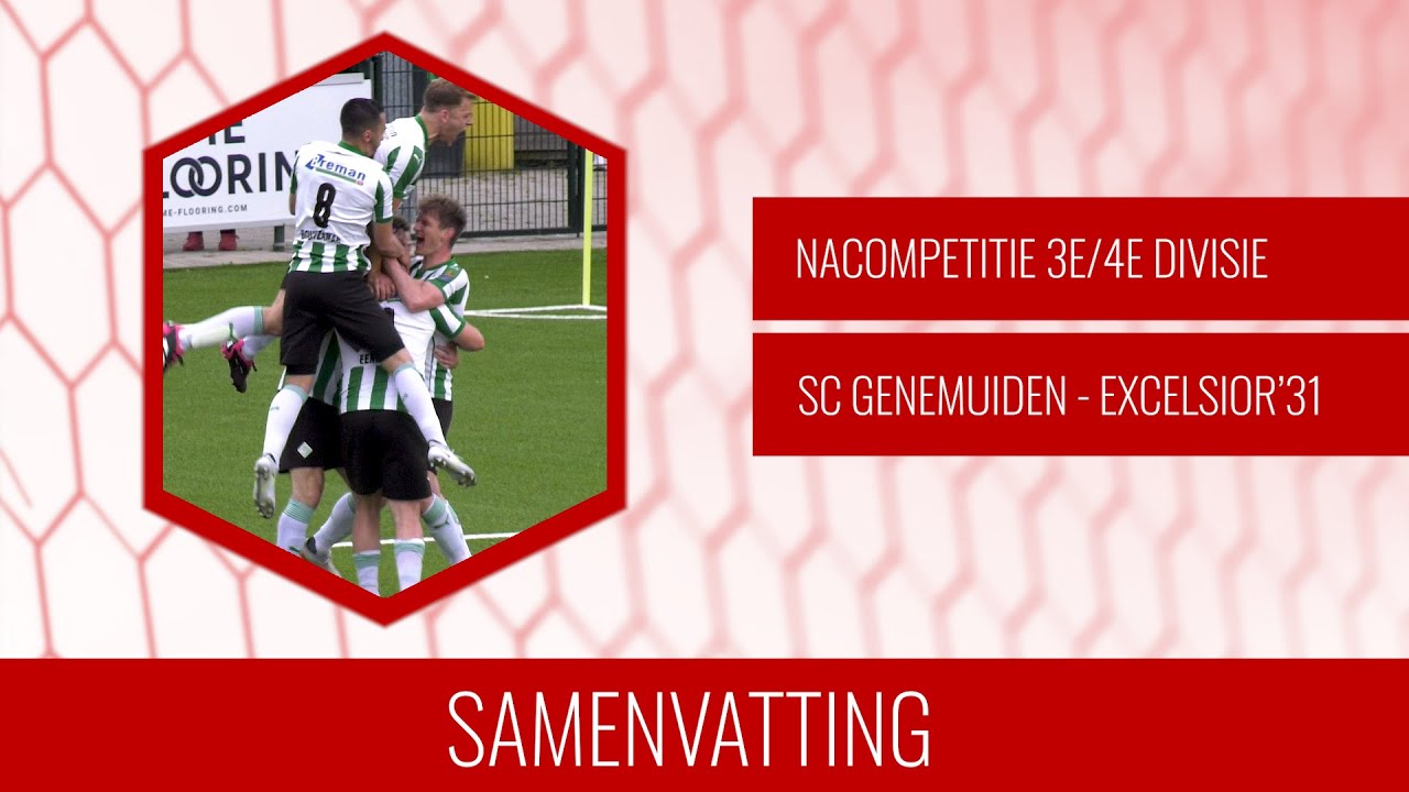 Samenvatting SC Genemuiden - Excelsior'31 - YouTube