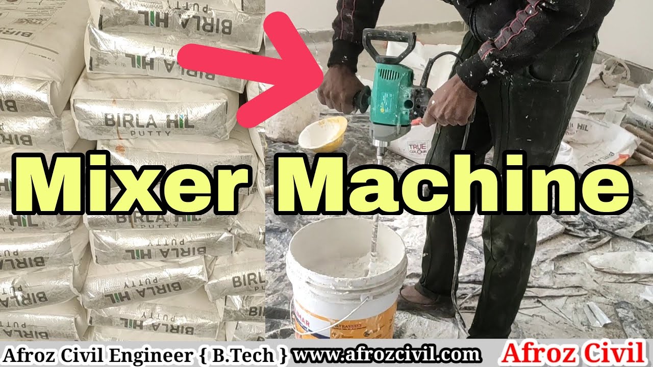 Putty Mixer Machine | Electric Putty Mixer Machine - YouTube