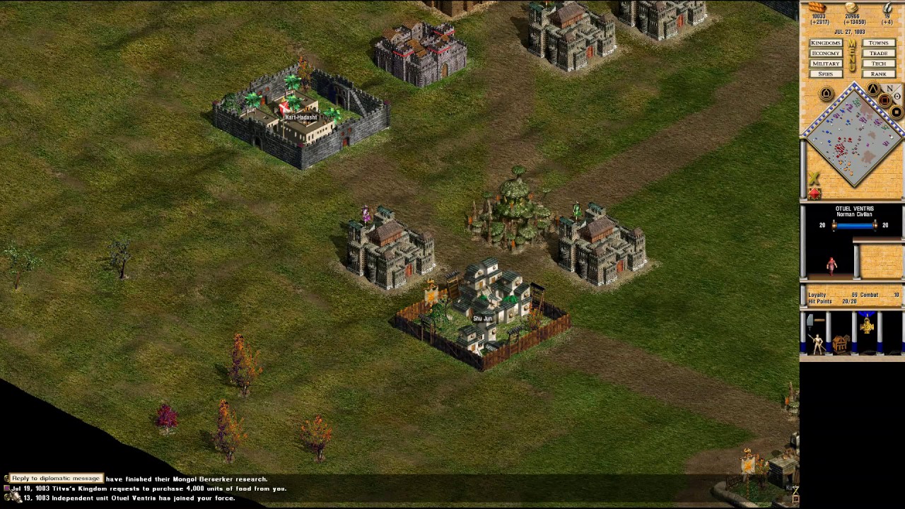 Seven kingdoms 2 HD multiplayer match - YouTube