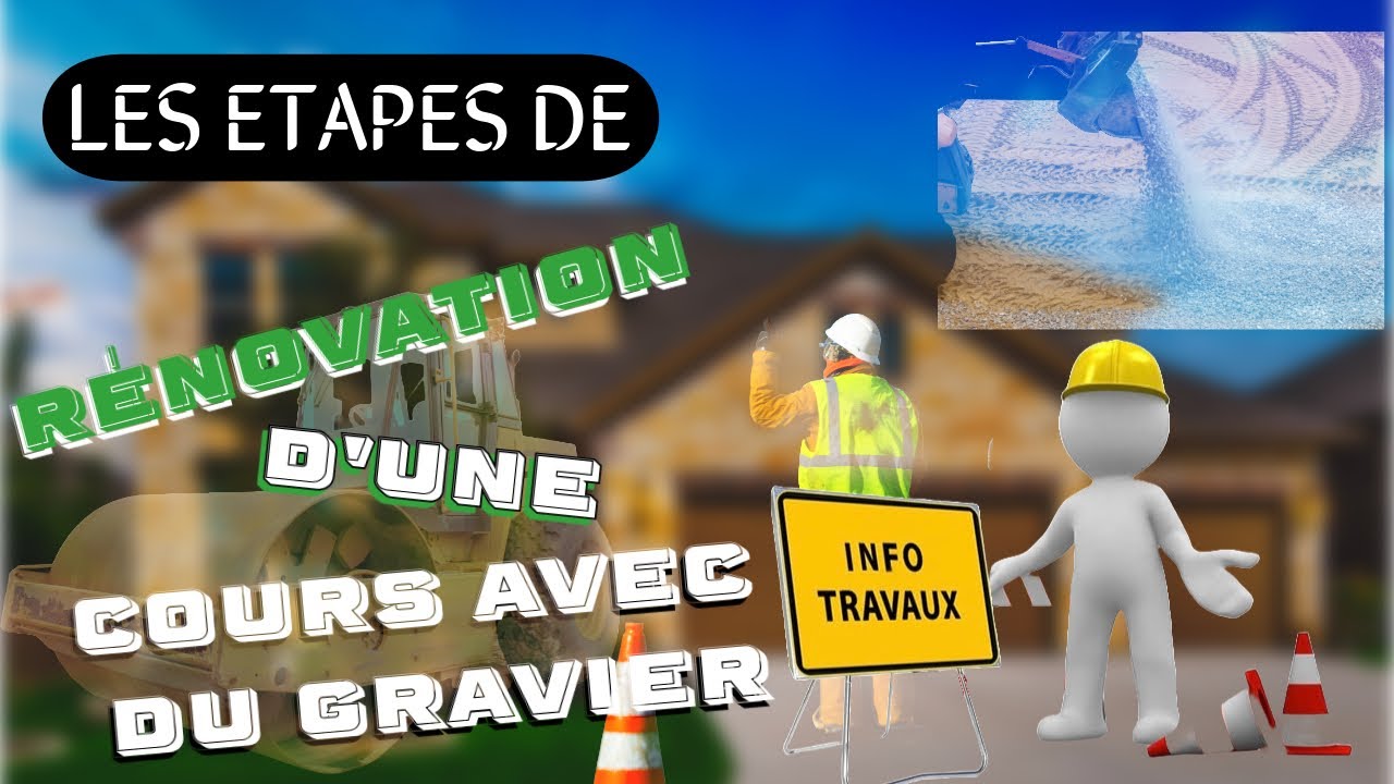 Rénovation complète d’une cour en gravier – Avant/Après - YouTube