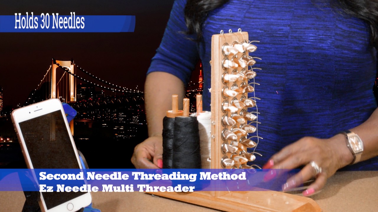 3 NEEDLE THREADING METHODS FOR WEAVING - YouTube