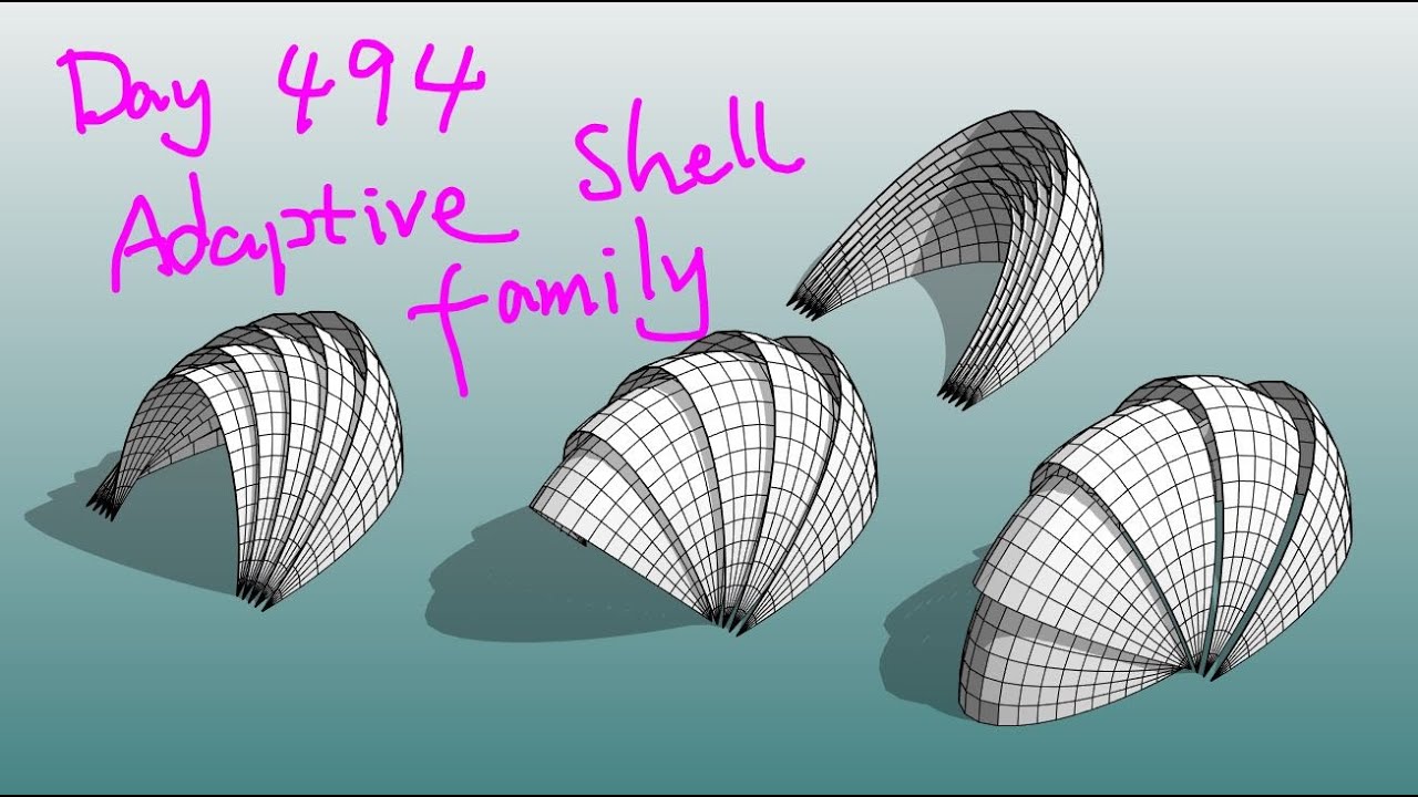 Everyday Revit (Day 494) - Adaptive Shell Family - YouTube