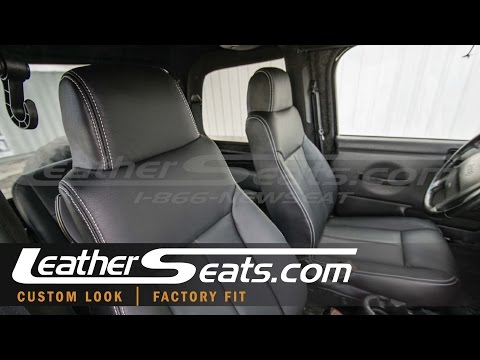 Jeep Wrangler 2 Door Custom Leather Interior Kit 2003-2006- LeatherSeats.com