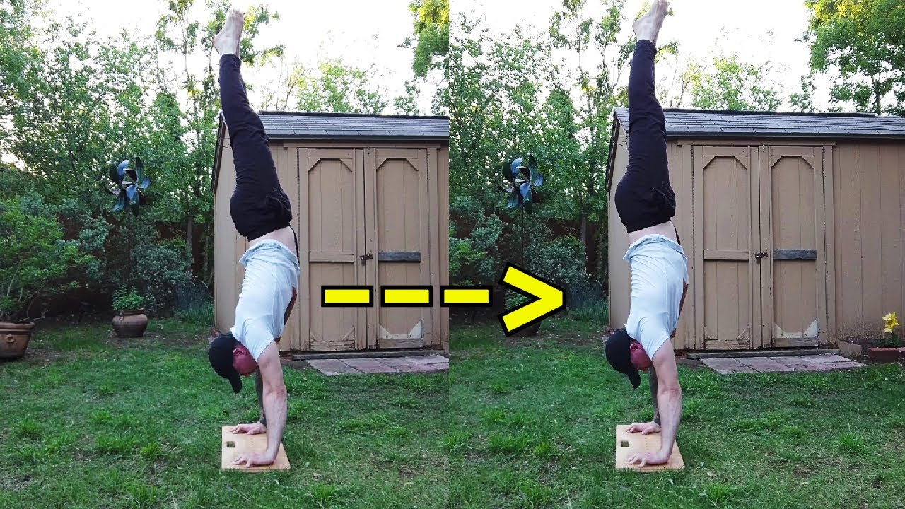 beginner handstand - best exercise for straight line and strength - YouTube