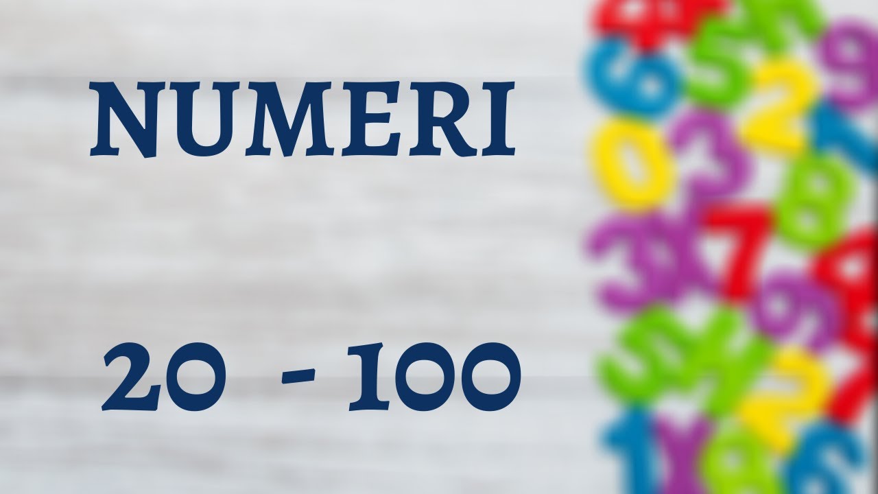 Italiano per Principiante - Lezione 22 - Numeri 20 -100 - YouTube