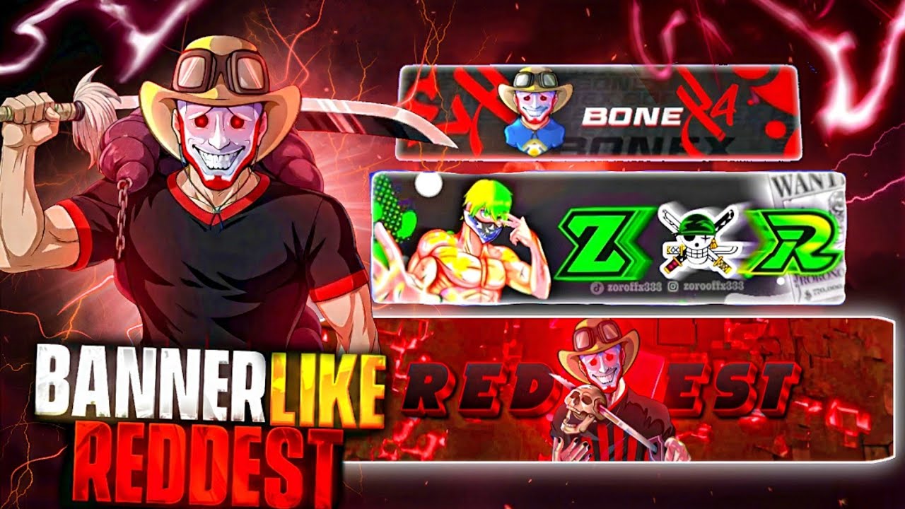 @redest_ff Banner Tutorial 🍷 How To Make Banner Like Reddest FF 💯 - YouTube