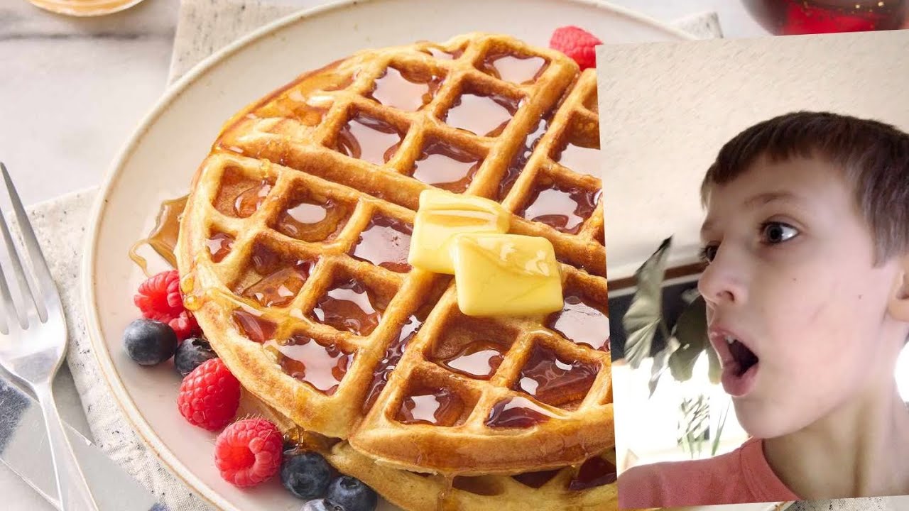 how to make waffles - YouTube