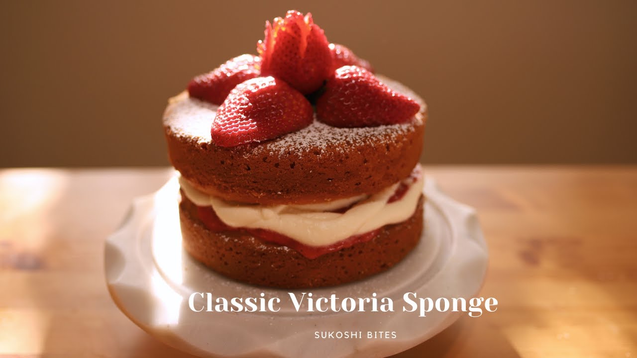 Classic Victoria Sponge | Sukoshi Bites - YouTube