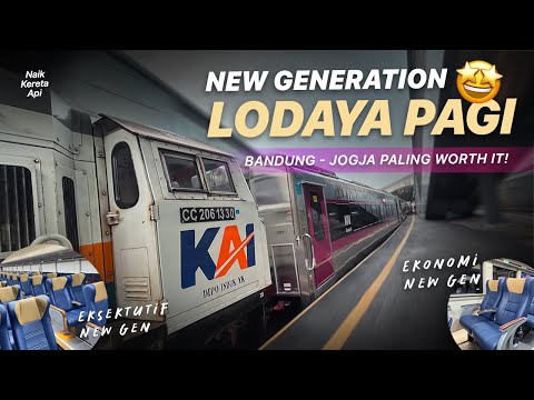 KERETA EKONOMI MURAH & MEWAH KE JOGJA 🤩 Trip Naik KA Lodaya New Generation Bandung - Jogja