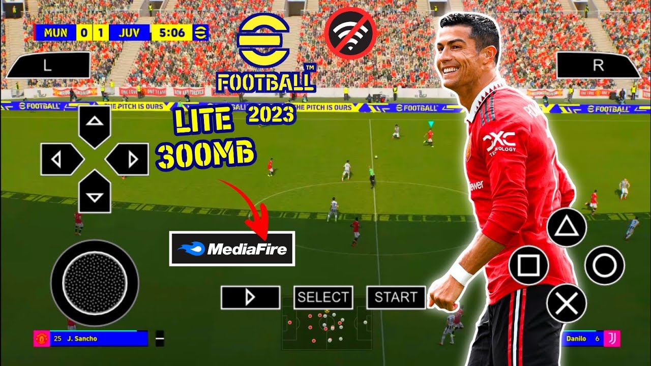eFootball Pes 2023 PPSSPP Android Offline Lite 300MB Full Update ...