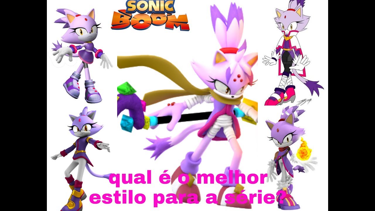 Blaze the cat Sonic boom: escolham alguns desses estilos - YouTube