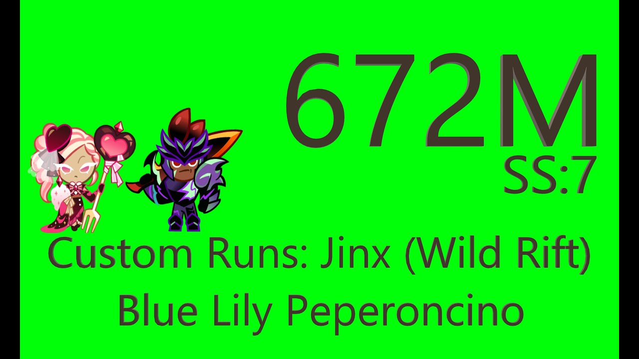 CROB Custom Runs: Jinx (Wild Rift) Blue Lily Peperoncino 672M | Jinx ...