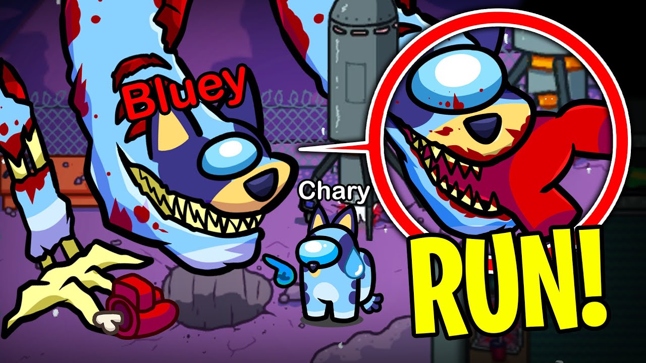Don't Use BLUEY'S SECRET TOY on Imposter MURR3Y in Among Us! - YouTube