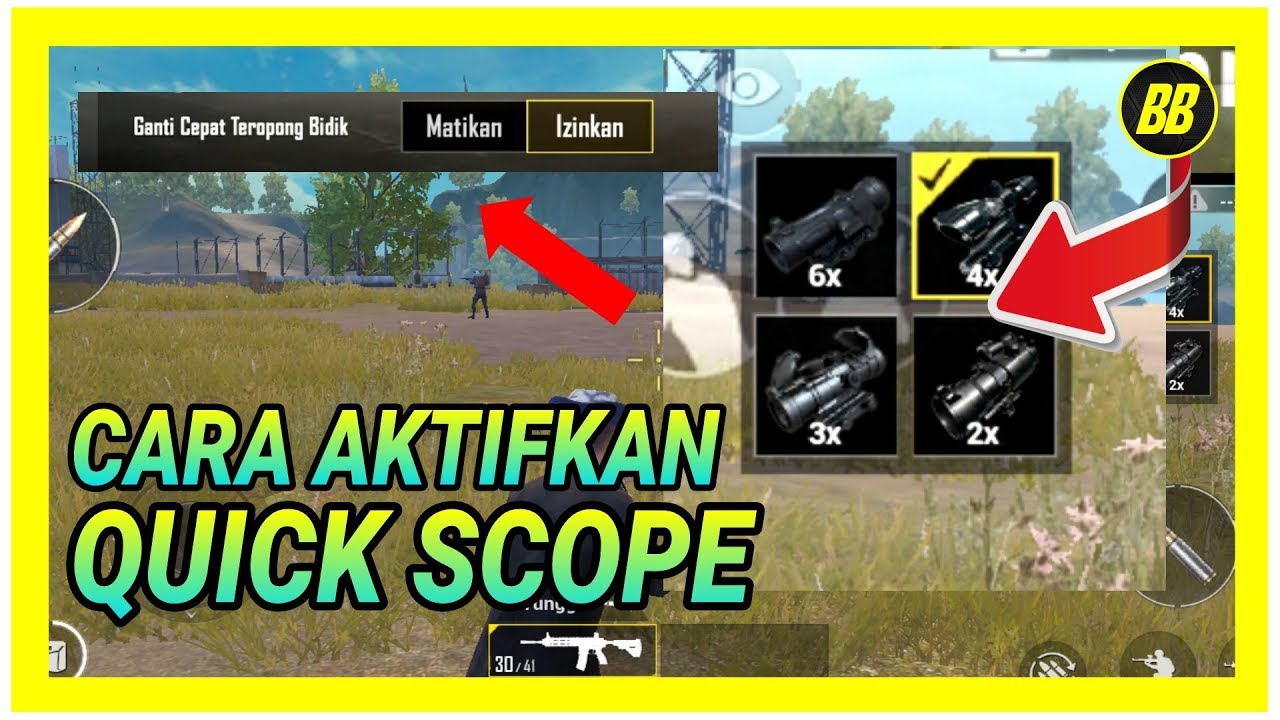 CARA MENGAKTIFKAN FITUR QUICK SCOPE - PUBG MOBILE - YouTube