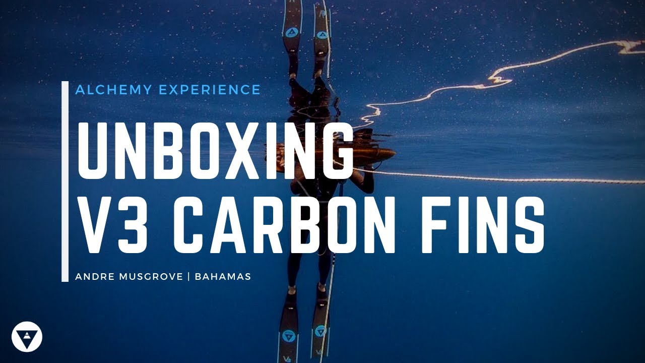 Unboxing Alchemy V3 Carbon Freediving Fins, The Bag, The Bottle And Team T - YouTube