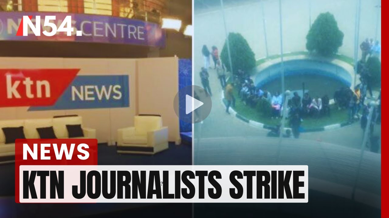 KTN News Journalists Strikes, Storm Live Bulleting Demanding Full Pay ...