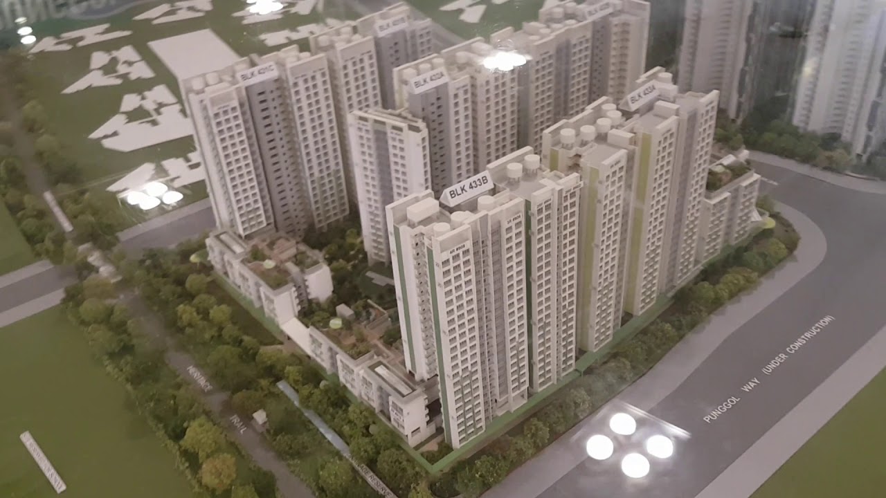 Punggol BTO Aug 2018 3D Model - YouTube