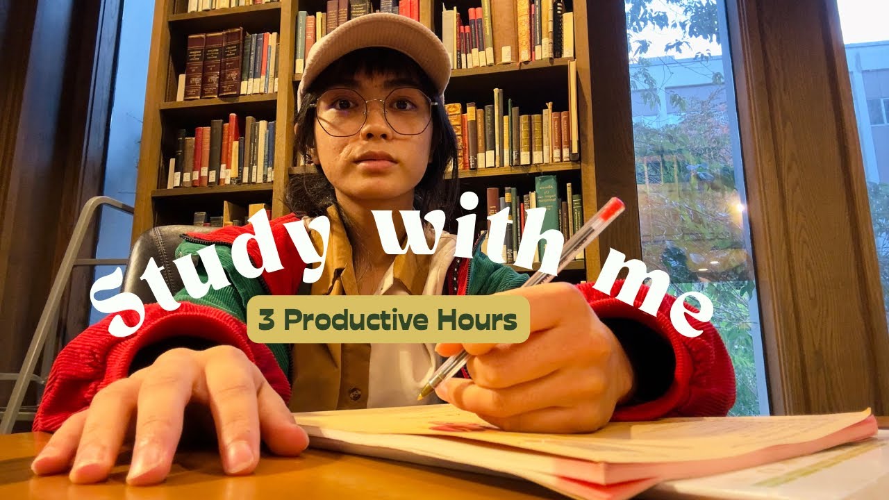 Real-Time Study With Me | UBC Library | Background Noise | Let's Be ...