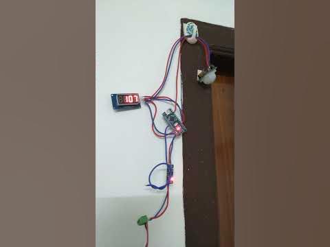 People counter system using PIR motion sensor, demo, TM1637, Arduino ...