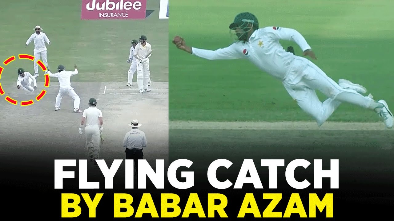 Flying Catch By Babar Azam vs Australia | PCB | M7C2L - YouTube