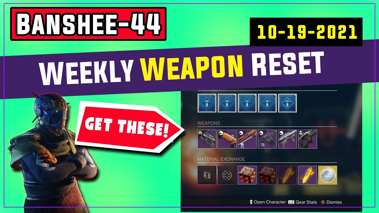 Banshee-44 Weapon Reset 10-19-2021 - YouTube