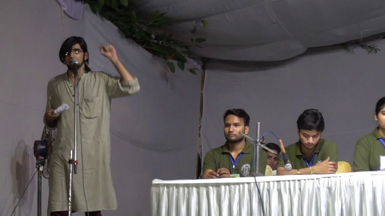 Saib Bilaval Independent addressing the main speech at JNUSU Elections ...