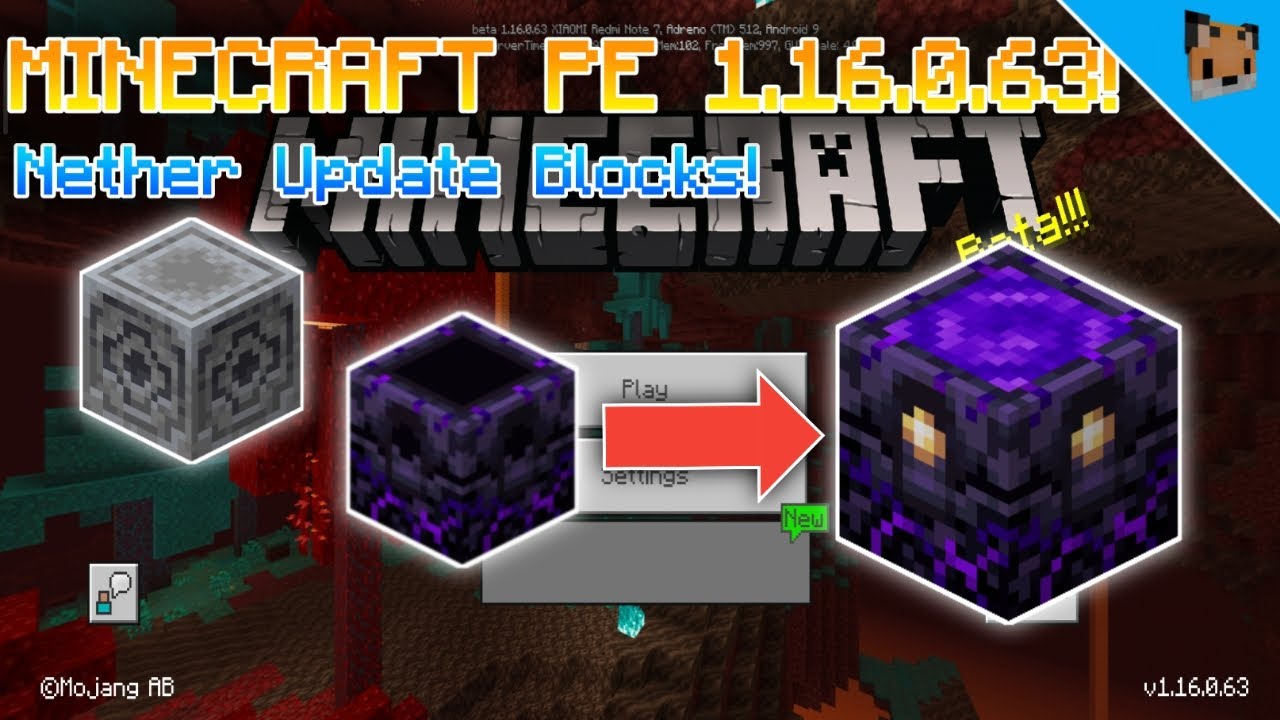 Minecraft PE 1.16.0.63 beta Nether Update - mcpe 1.16.0.63 bedrock ...
