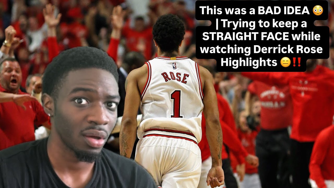 Trying to keep a STRAIGHT FACE while watching Derrick Rose HIGHLIGHTS ...