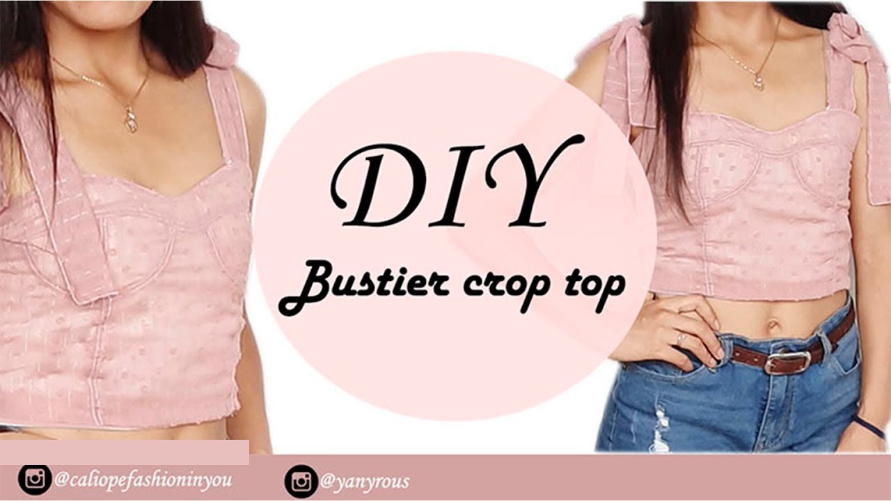 DIY como hacer top con tirante / bustier/strapless (patrones gratis en pdf) - YouTube