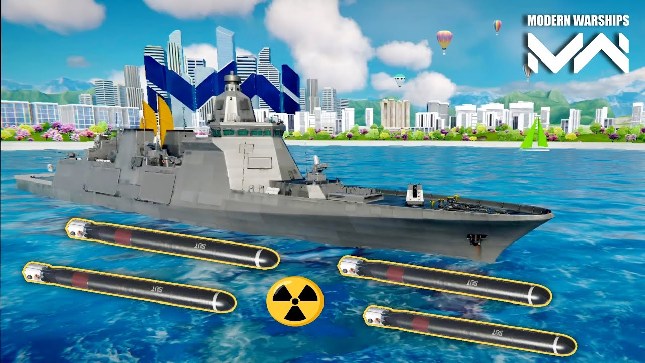 TF-2000 with SUT-264 german nuclear torpedo : Modern Warships - YouTube