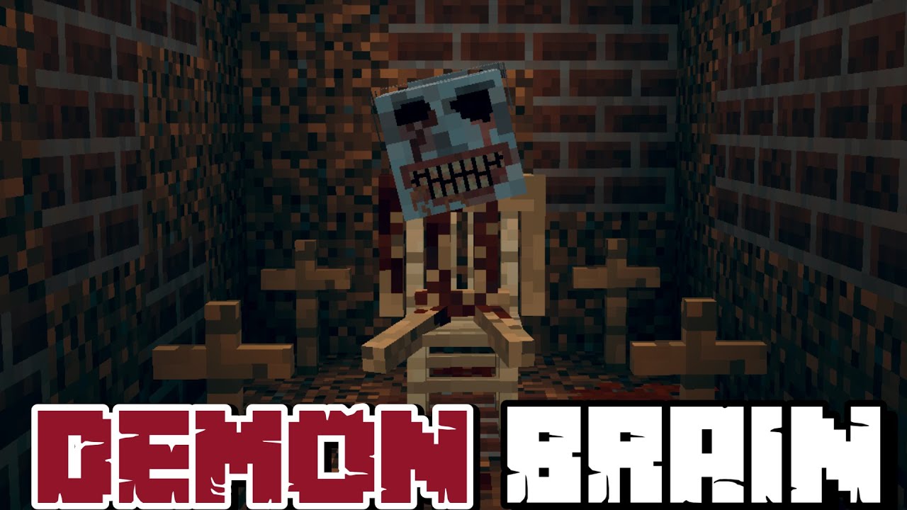 DEMON BRAIN MINECRAFT HORROR MAP (REAL ENDING Y BAD ENDING) - YouTube