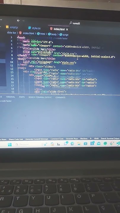 slidbar com HTML CSS JS #dev #desenvolvedor - YouTube