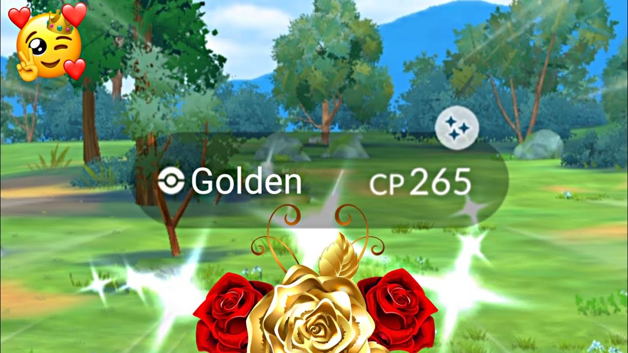 Wow😳😍Got this beautiful golden shiny Pokemon in......... Pokemon go ...