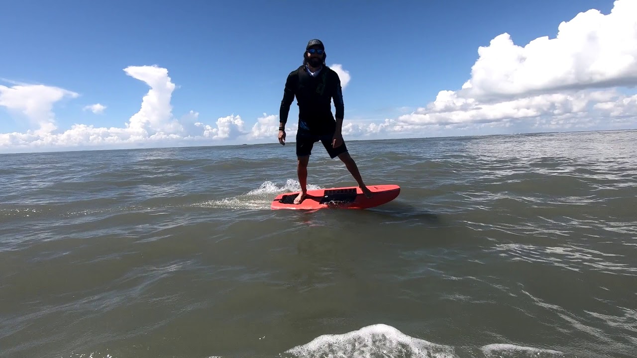 Hydrofoiling Cape Canaveral Shoals 9-13-18 Florence Swell - YouTube