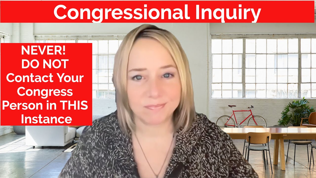 NEVER! DO NOT Contact Your Congress Person in THIS Instance - YouTube