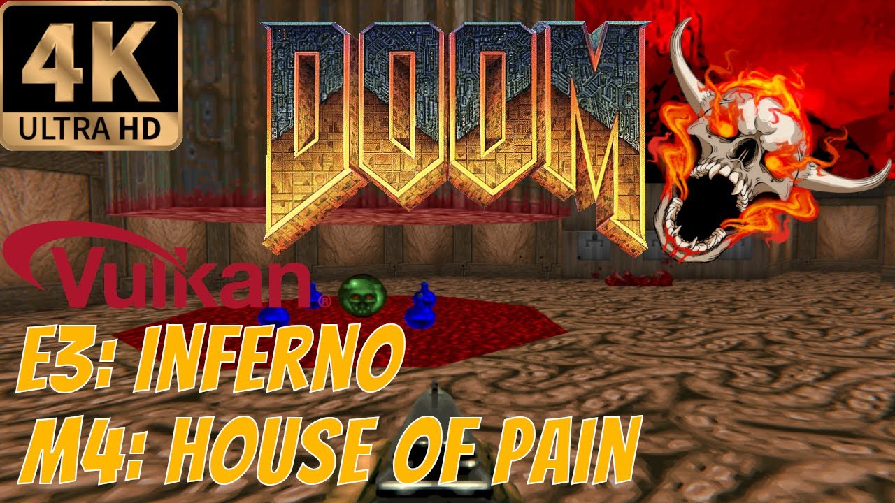 Doom (1993) [4K] - Episode 3: Inferno, Level 4: House of Pain - YouTube